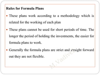 Formula Plans in portfolio management Selection | PPTX