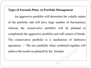 Formula Plans in portfolio management Selection | PPTX