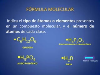 Formula química | PPTX