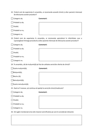 Formular chestionar feedback ia | PDF