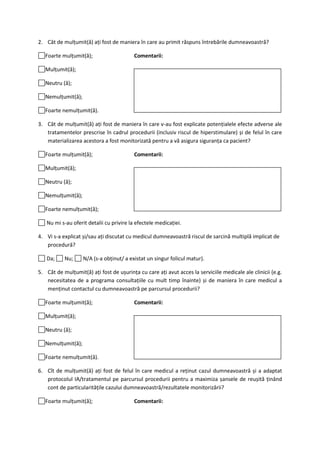 Formular chestionar feedback ia | PDF