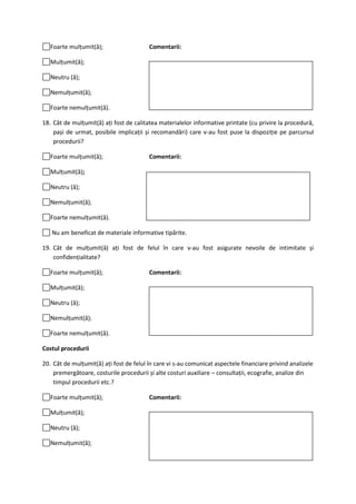 Formular chestionar feedback ia | PDF