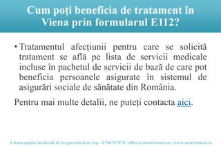 Formular E112 - Tratament în Viena | PPT