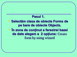 Formulare acces | PPT