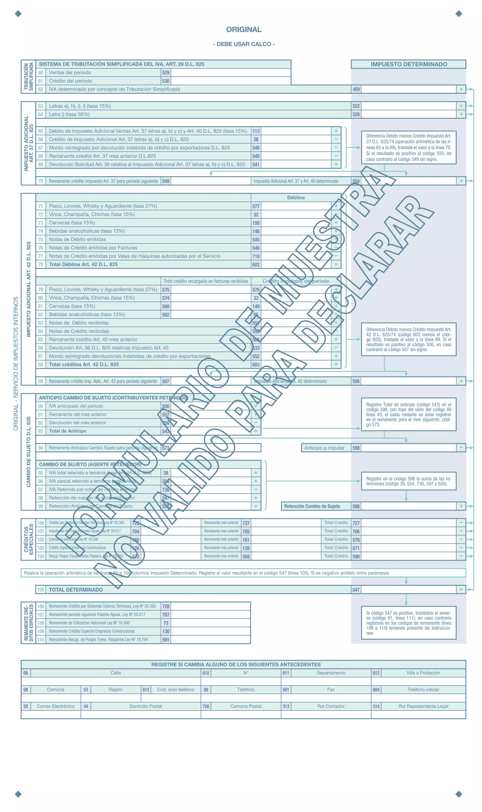 Formulario 29 sii | PDF