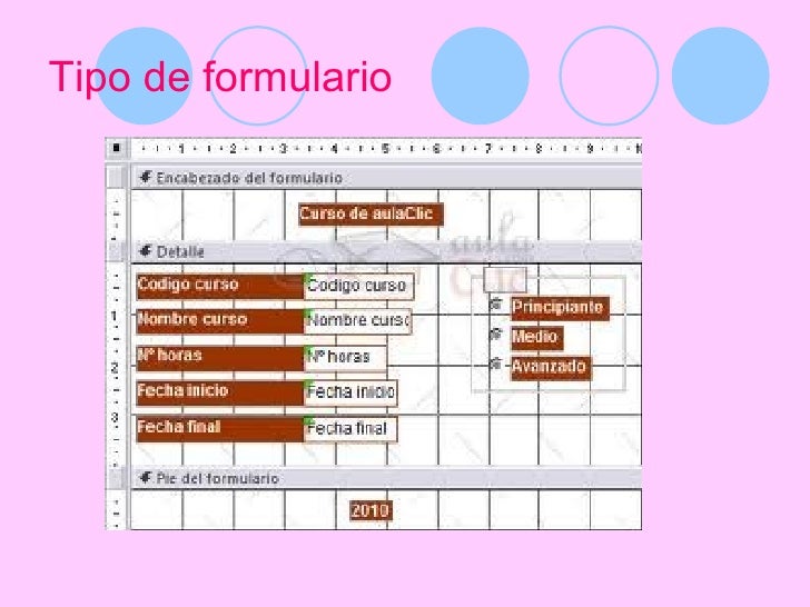 Formulario de access