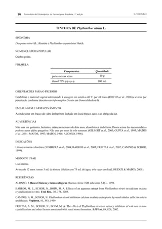 Formulario de fitoterapicos da farmacopeia brasileira | PDF