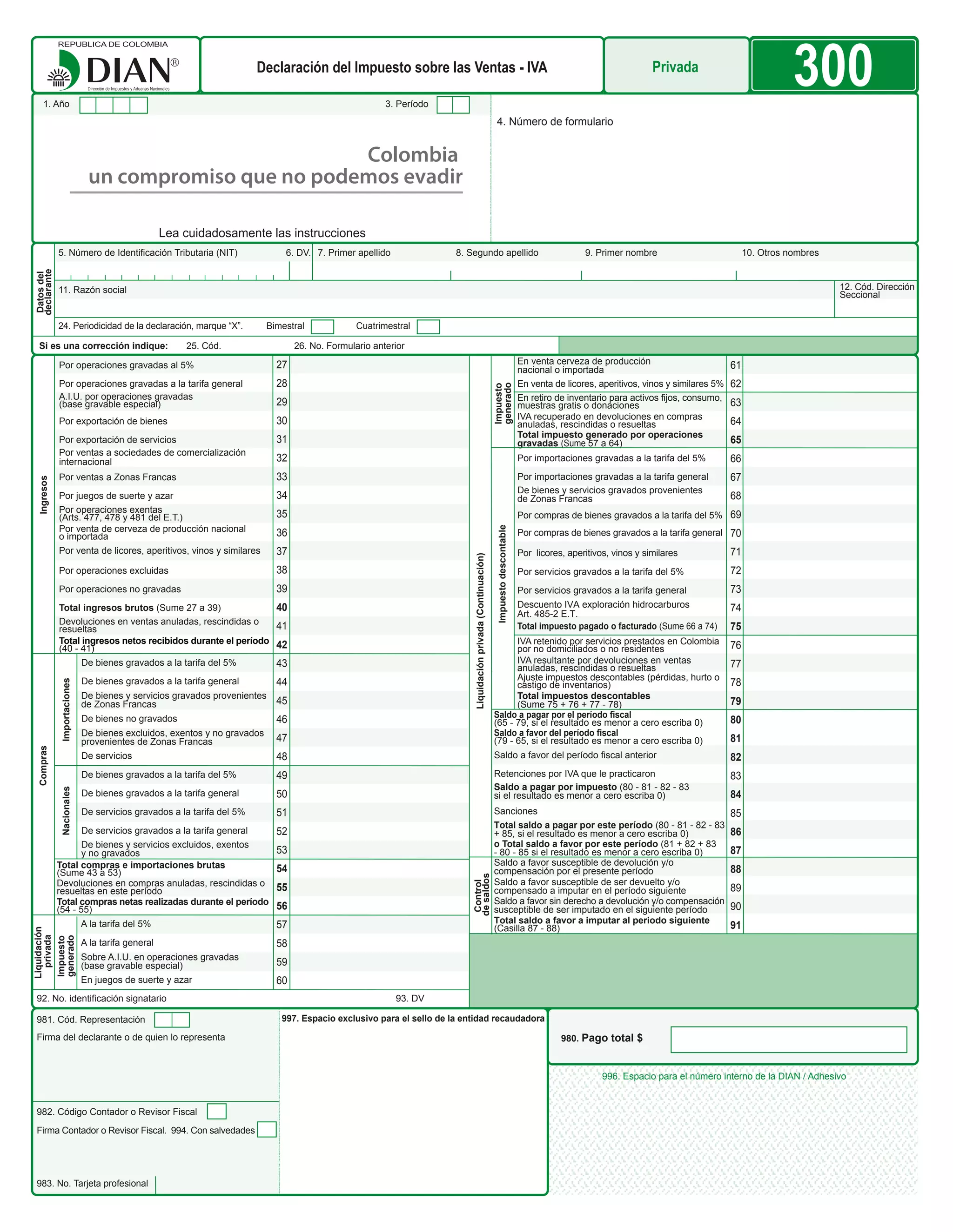 Formulario del iva | PDF