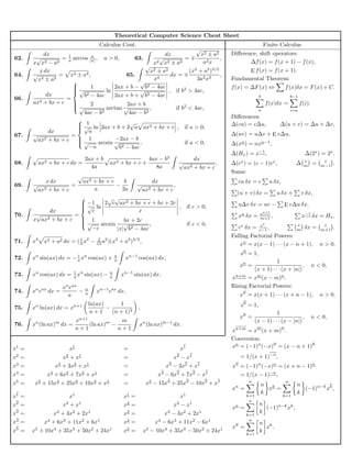 Formulario de matematicas | PDF