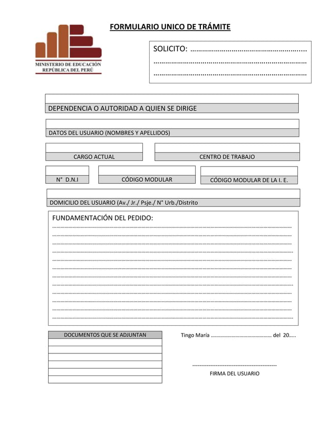 Formulario de solicitud | DOCX