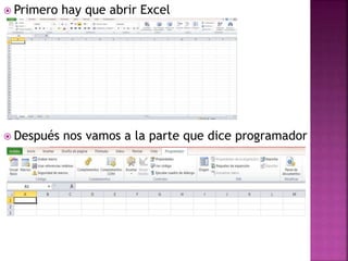Formulario en excel | PPTX