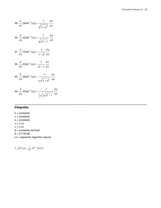 Formulario Mate | PDF