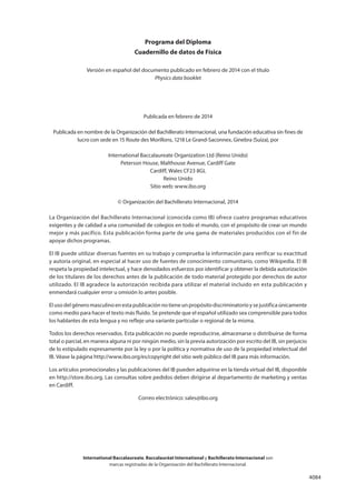 Formulario fisica ib | PDF