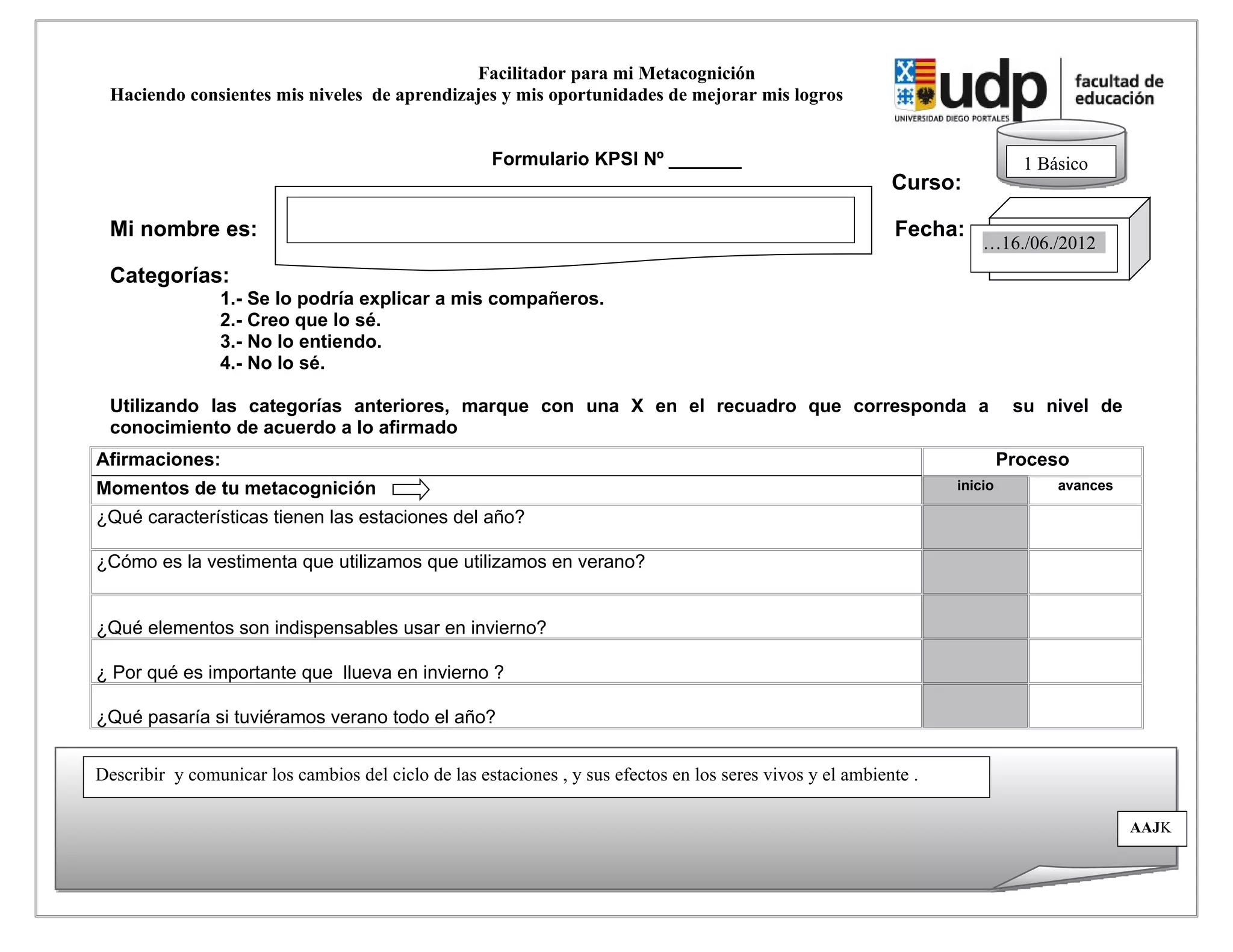 Formulario kpsi | PPT