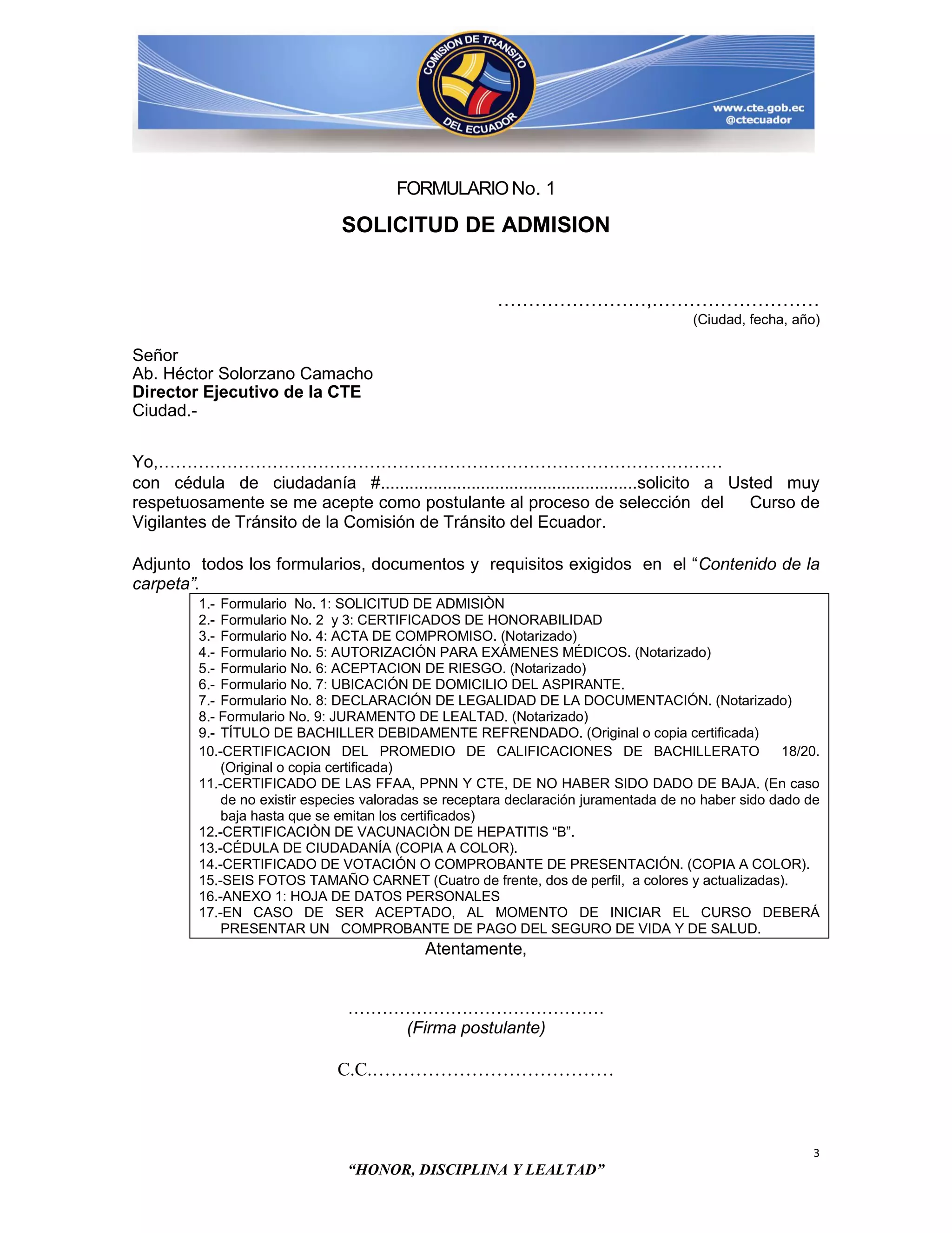 Formularios cte | PDF