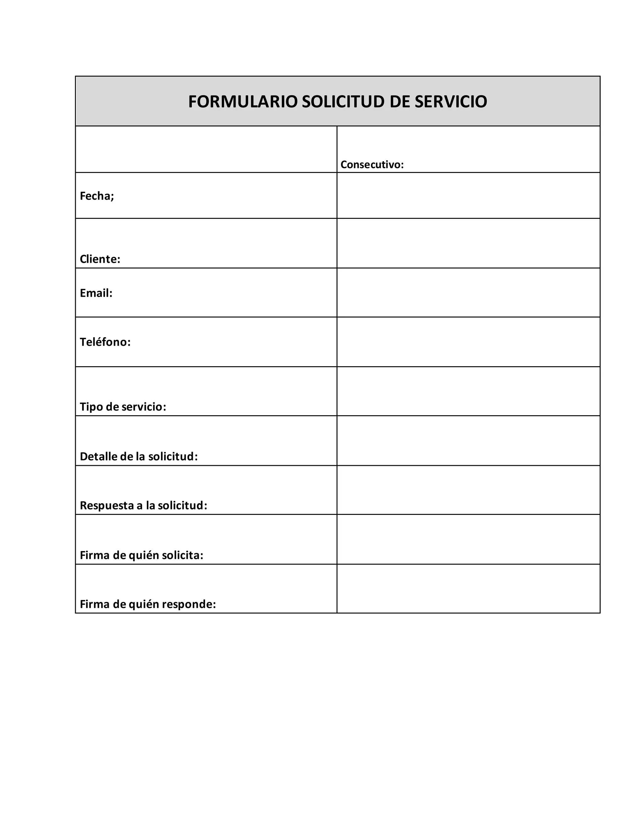Formulario solicitud de servicio | DOCX