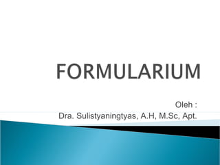 Formularium 2 | PPT