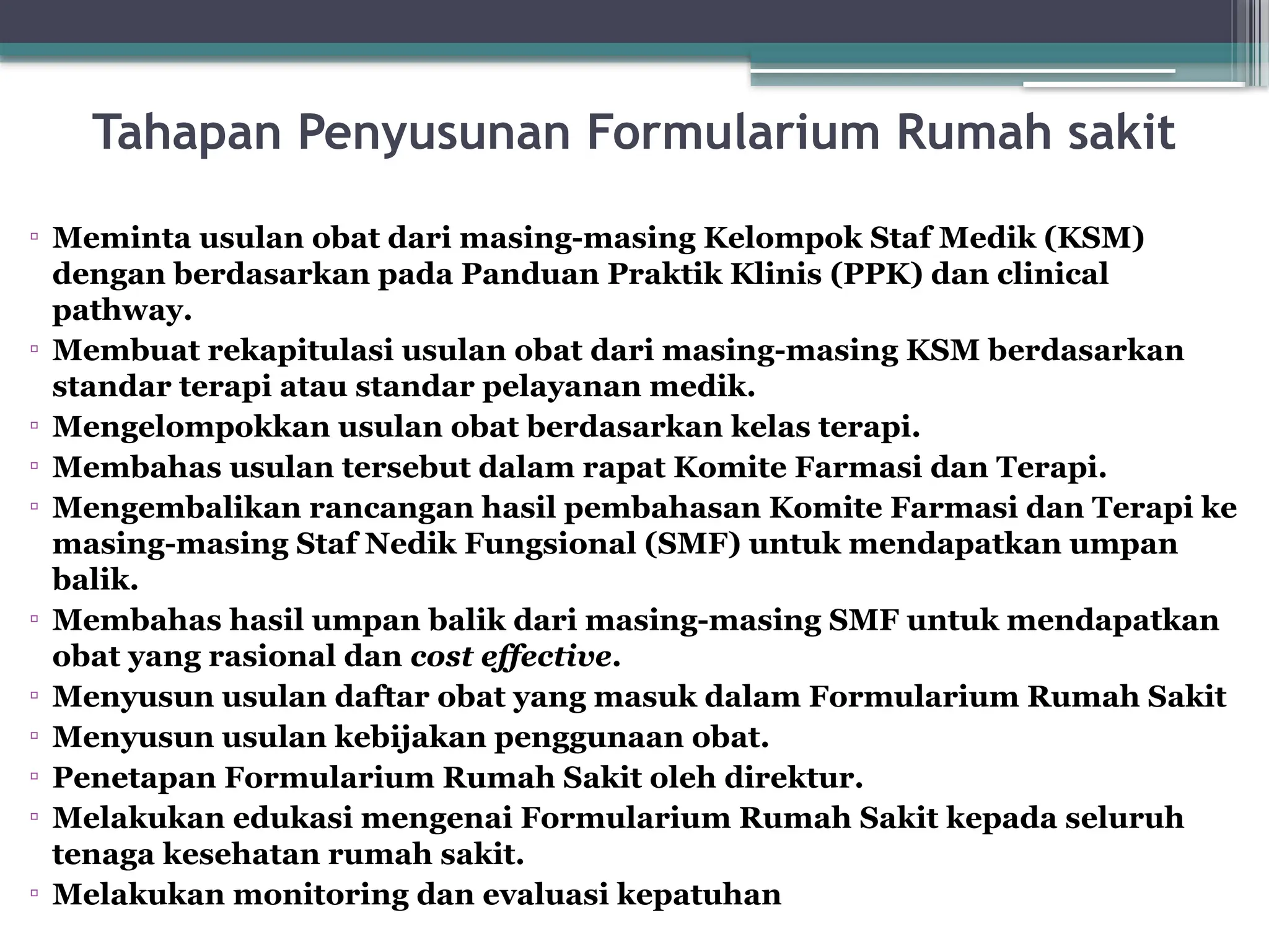 Kepatuhan Penggunaan Formularium Rumah Sakit Pptx