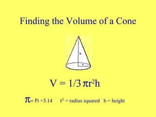 Formulas for Unit 10 | PPT