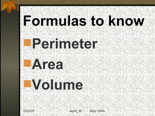 Formulas | PPT