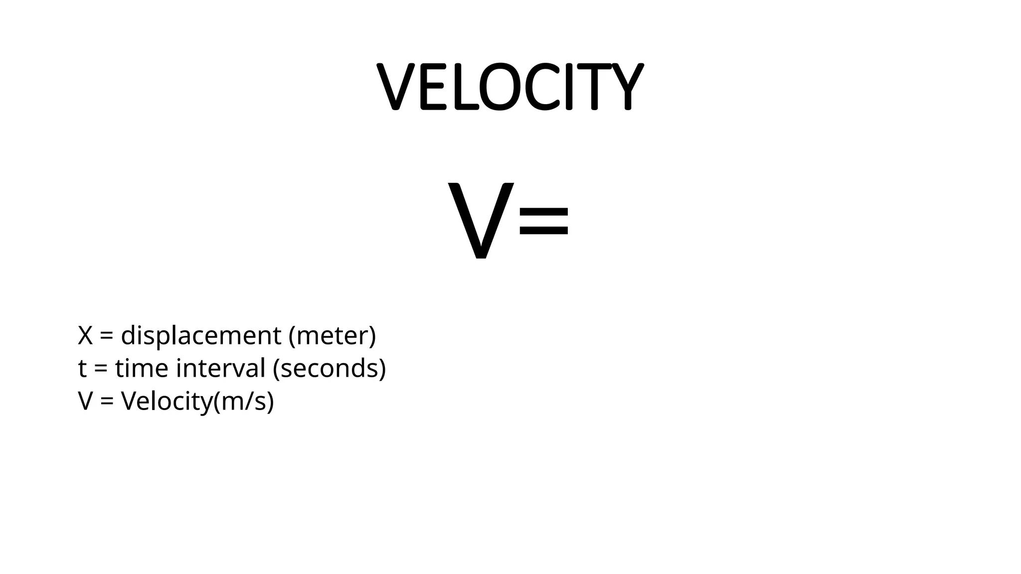 FORMULAS.pptx.FORMULAS FOR VELOCITY, DISTANCE, ETC. | PPTX