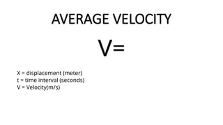 FORMULAS.pptx.FORMULAS FOR VELOCITY, DISTANCE, ETC. | PPTX