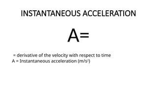 FORMULAS.pptx.FORMULAS FOR VELOCITY, DISTANCE, ETC. | PPTX