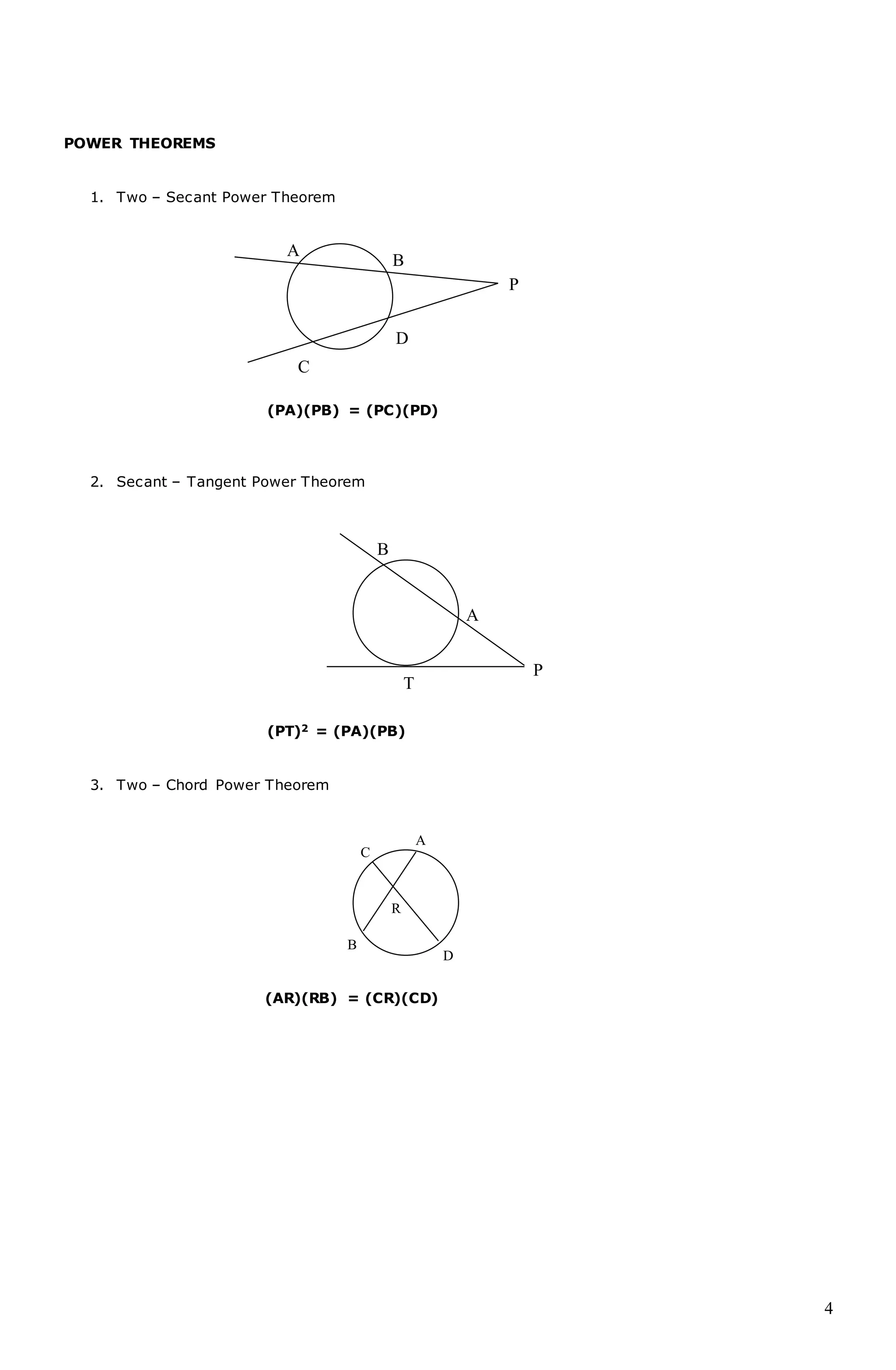 Formulas 2nd year to 4th year | DOC