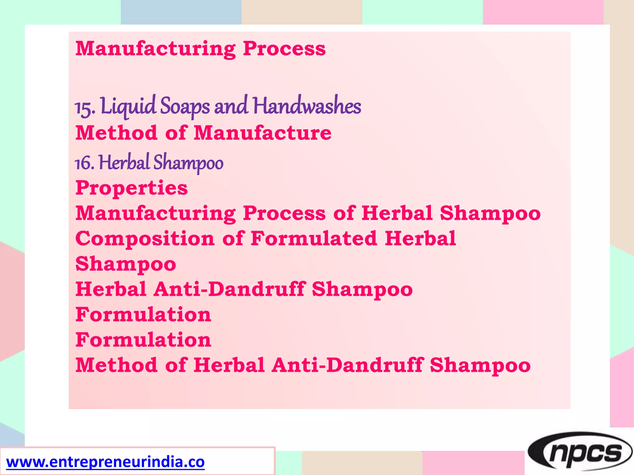 Formulas and Production Process of Surfactants, Disinfectants, Cleaners ...