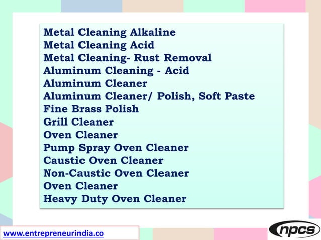 Formulas and Production Process of Surfactants, Disinfectants, Cleaners ...
