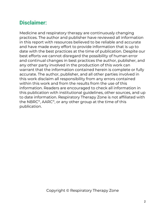 FormulasCalculationsCheatSheetRespiratoryTherapy.pdf | Lung and ...