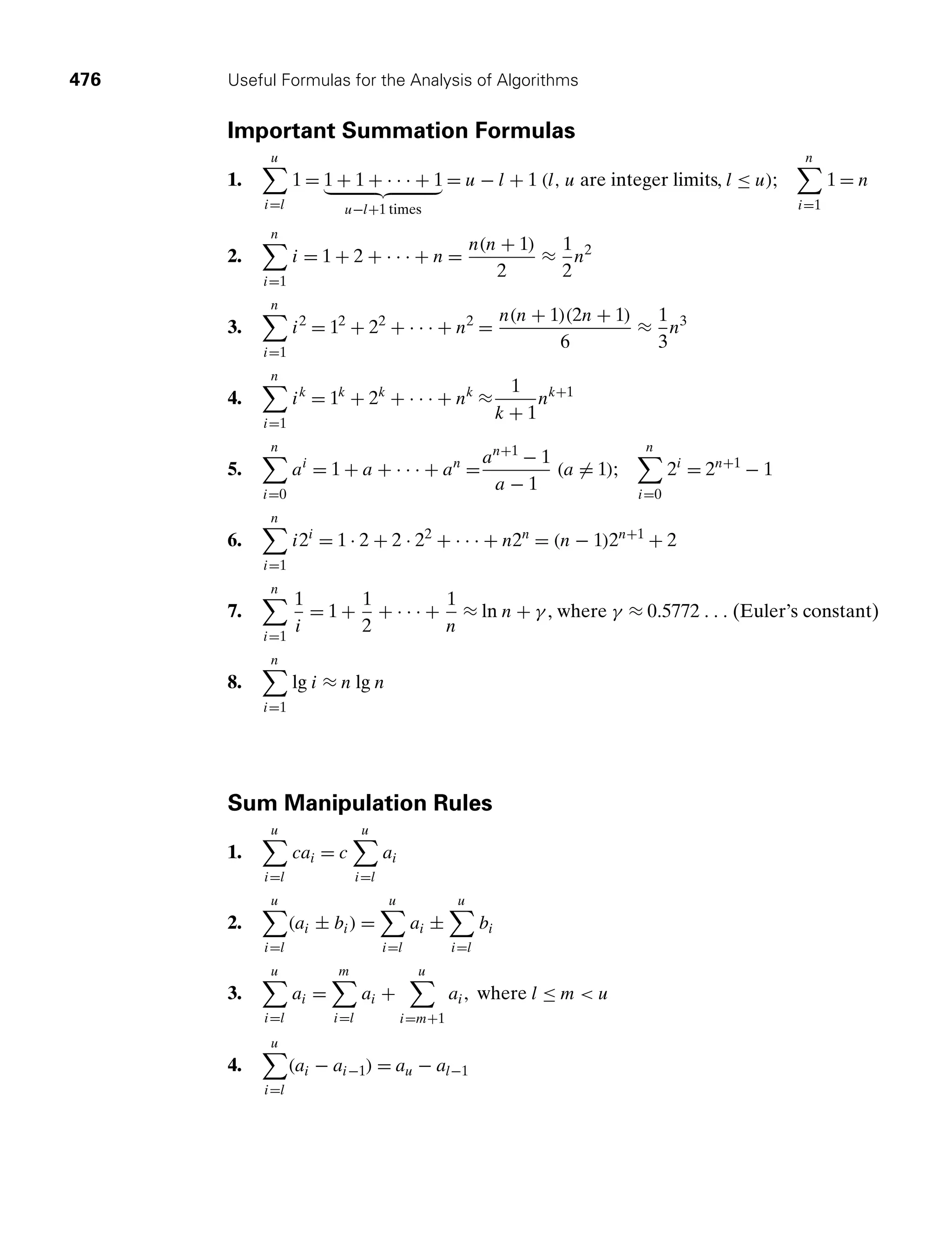 Formulas para algoritmos | PDF