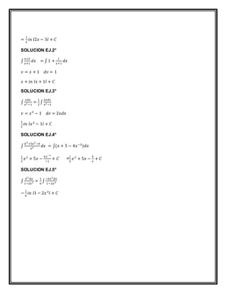 Formulas de integracion con problemas | DOCX