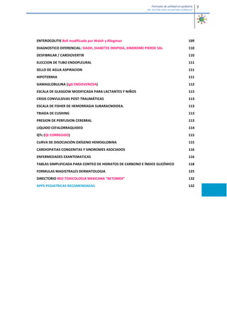 Formulas de utilidad en pediatria 2019 | PDF
