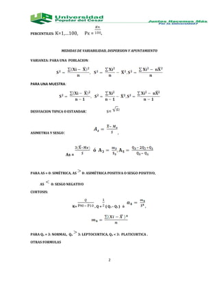 Formulas estadistica (3) | DOC