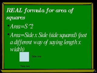 Formulas for geometry | PPT
