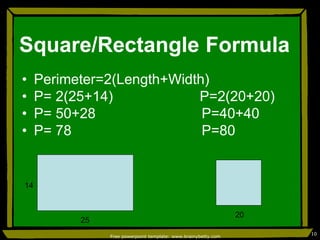 Formulas for Geometry.ppt