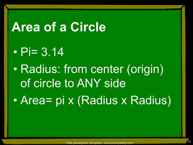 Formulas for Geometry.ppt