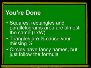 Formulas for Geometry.ppt