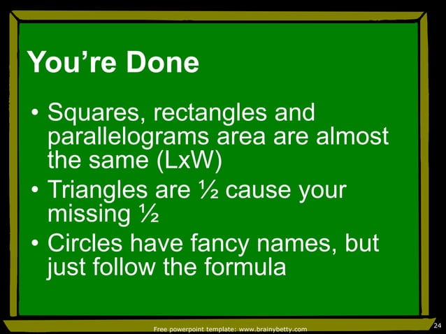 Formulas for Geometry.ppt