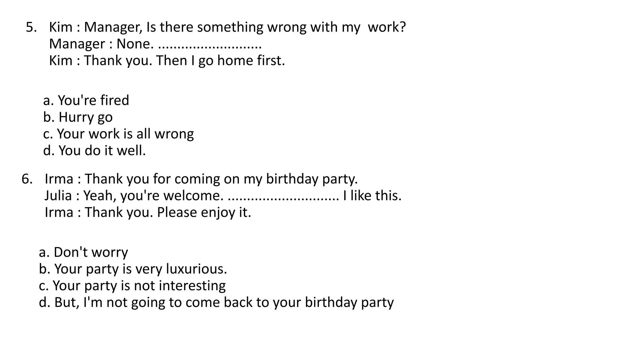 Formulas for giving compliments | PPTX