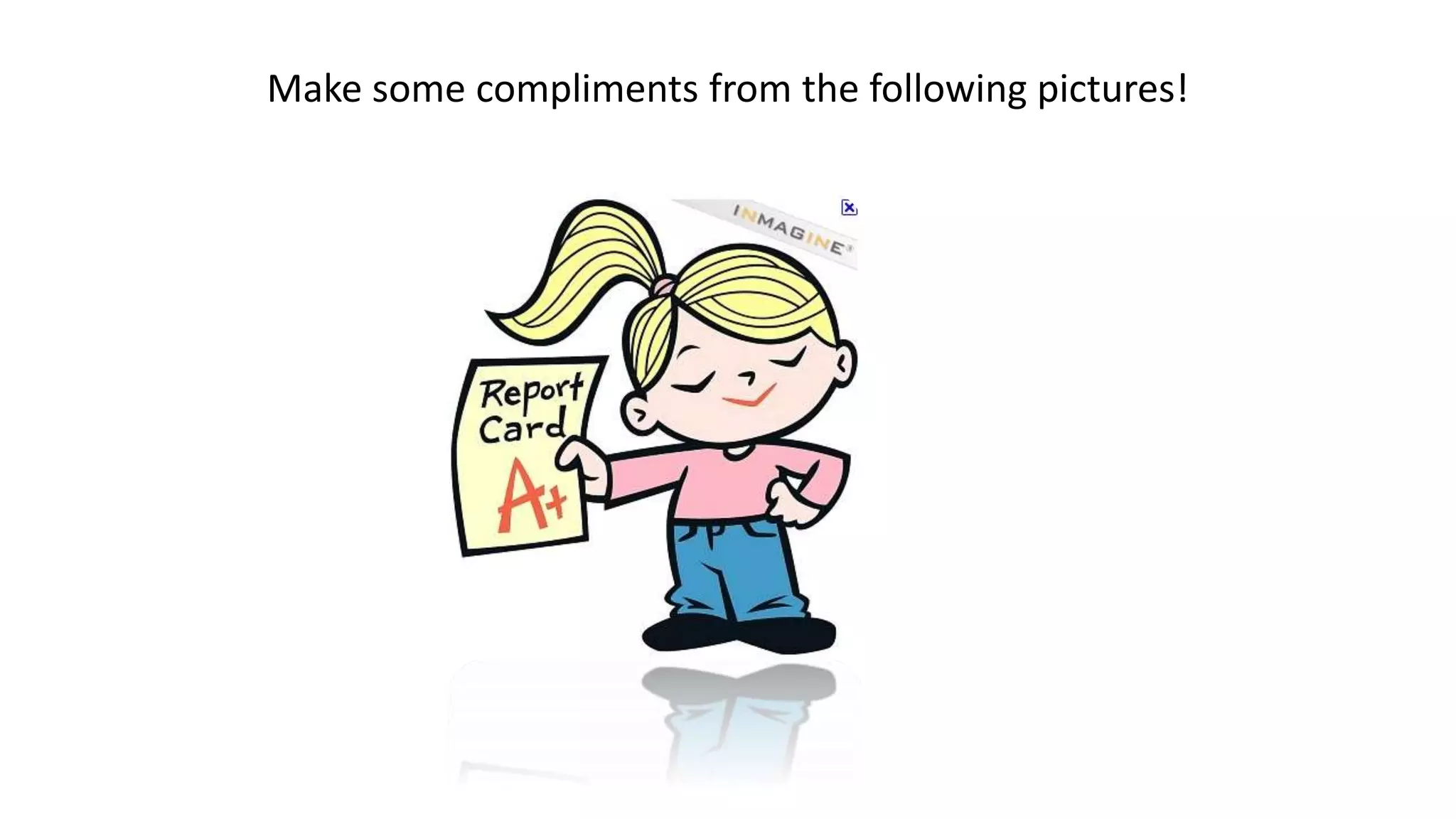 Formulas for giving compliments | PPT