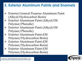 Formulas for Manufacturing of Paints and Enamels | PDF