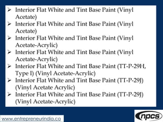 Formulas for Manufacturing of Paints and Enamels | PDF