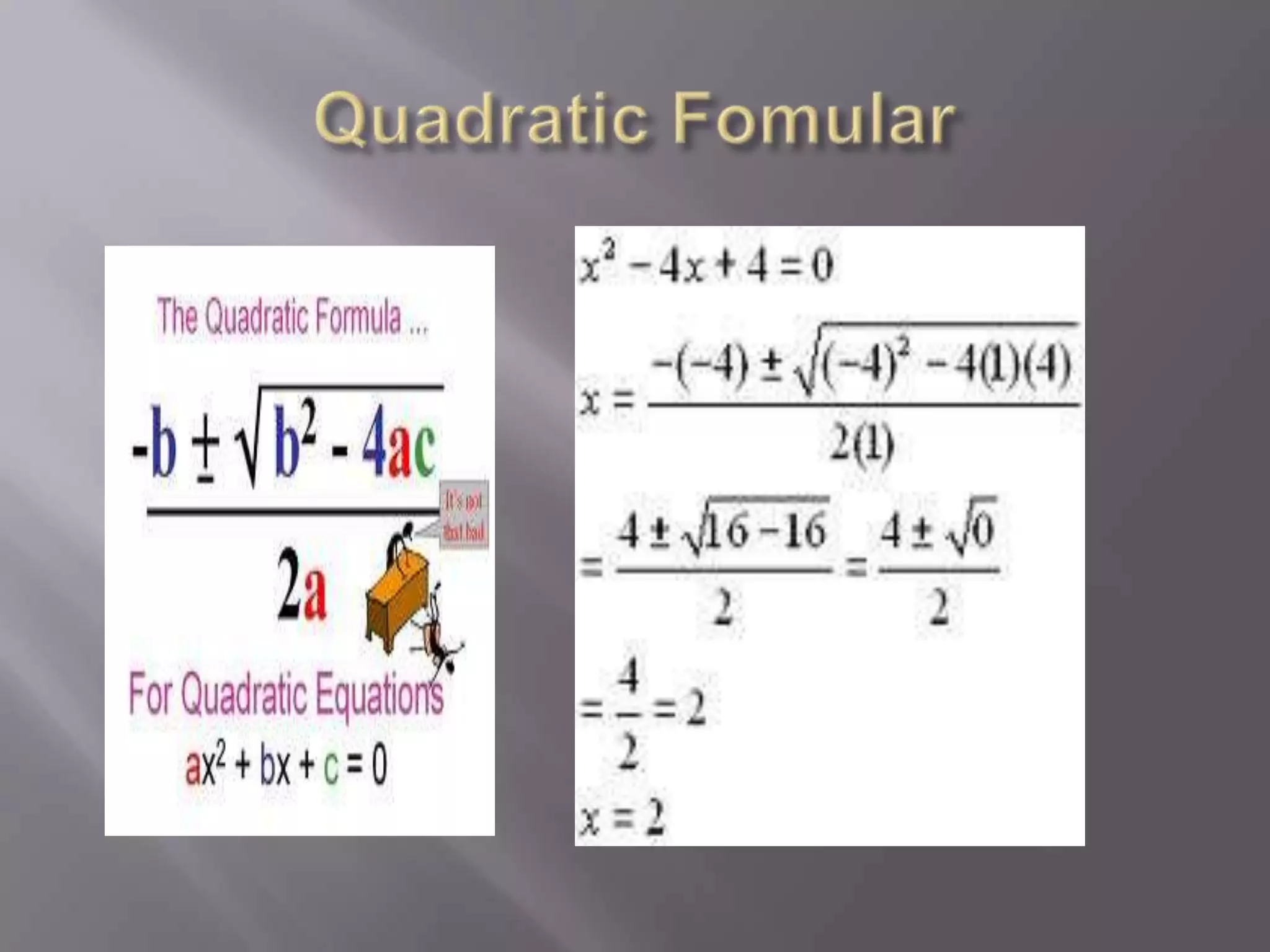 Formulas for maths | PPTX