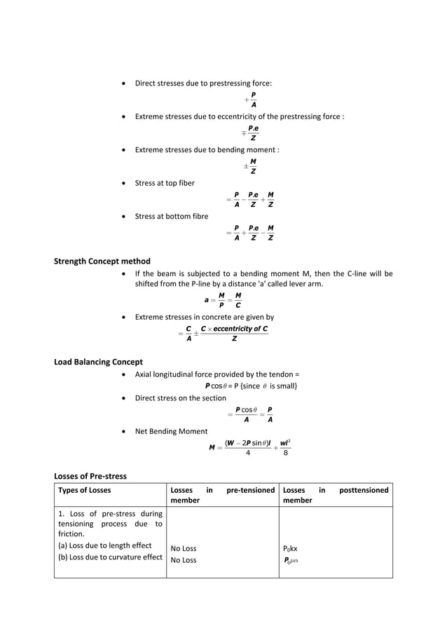 Formulas for RCC.pdf | Civil Engineering Industry | Industries