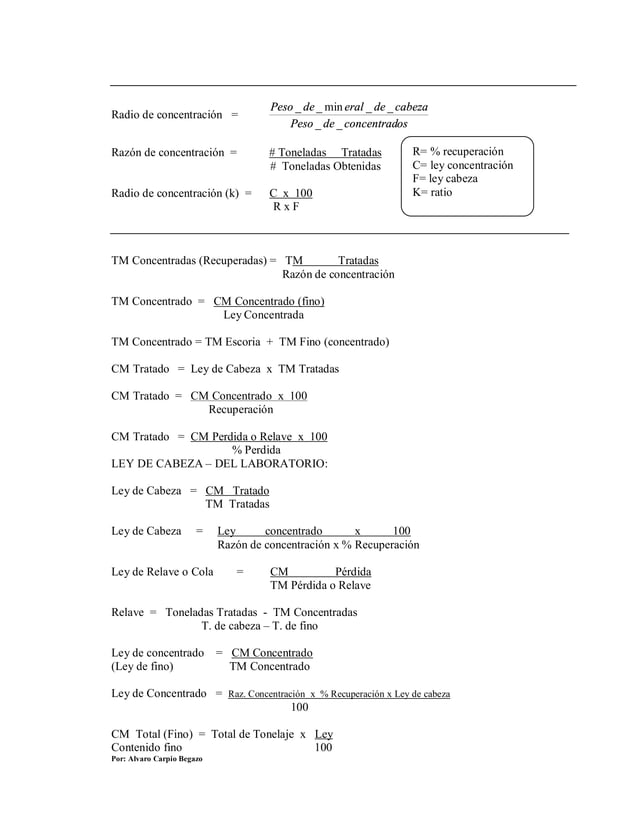 Top Geology Perú: Fórmulas Geológicas Mineras