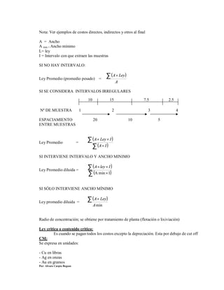 Top Geology Perú: Fórmulas Geológicas Mineras