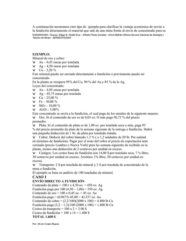 Top Geology Perú: Fórmulas Geológicas Mineras