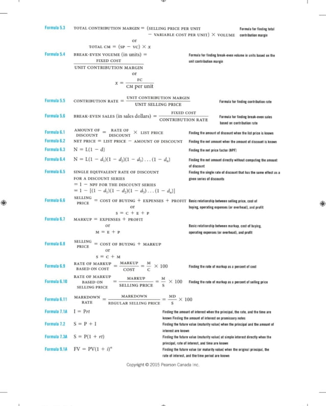 Formula sheet.pdf | Stocks and Bonds | Personal Investing